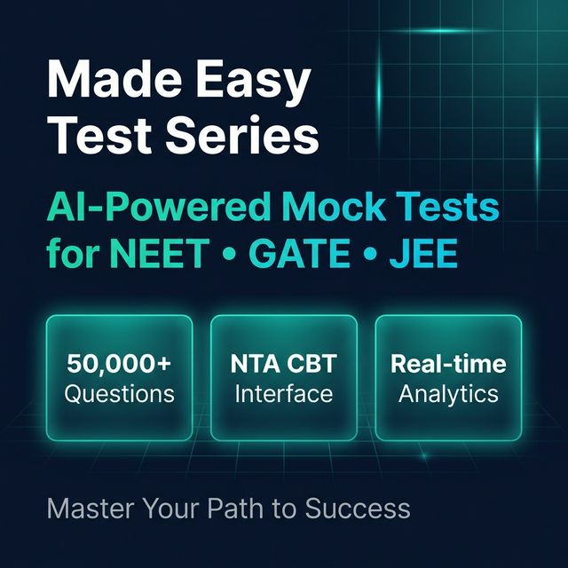 Made Easy Test Series - Top Mock Tests for NEET, GATE & More
